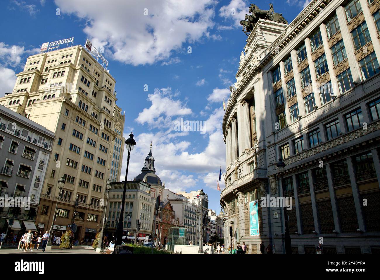 Madrid City Center, Capital of Spain Stock Photo - Alamy