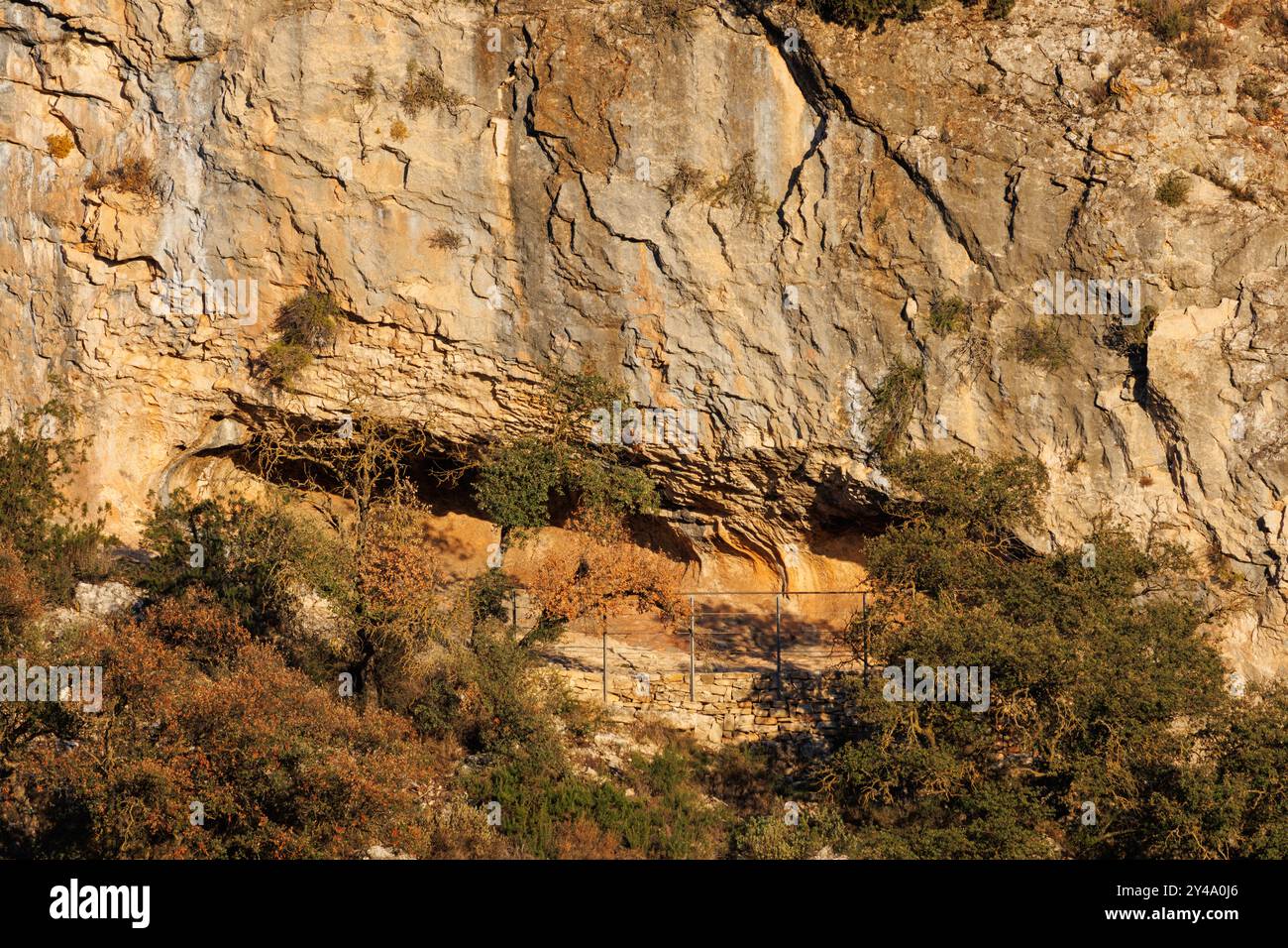Caves of the post-Paleolithic rock art site of La Sarga, Alcoy, Spain ...