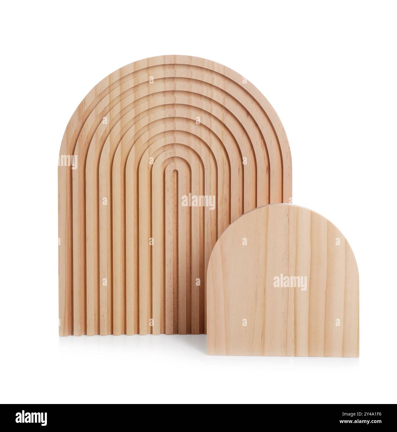 Two wooden decorative boards isolated on white Stock Photo - Alamy