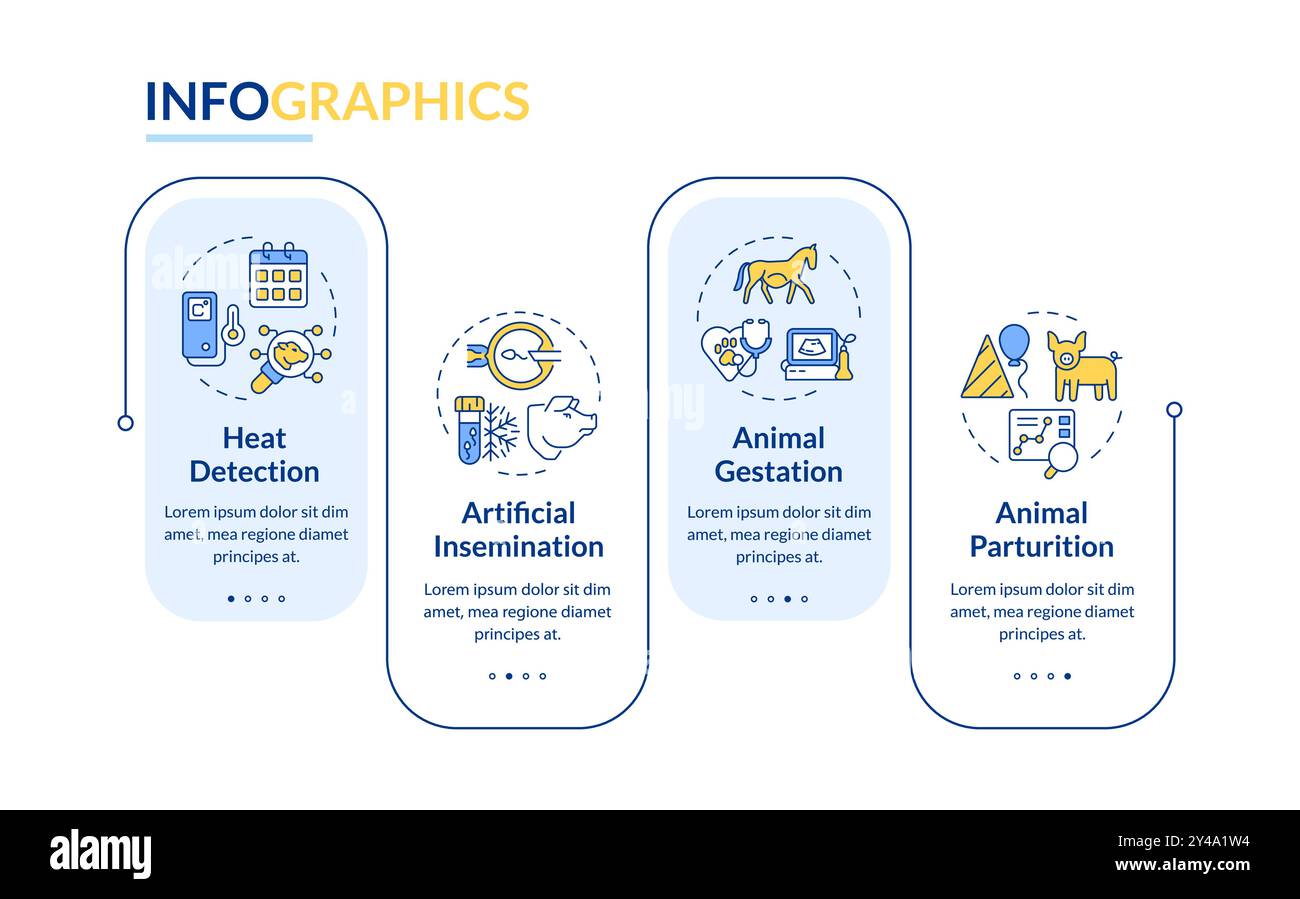 Types of animal reproduction rectangle infographic vector Stock Vector ...
