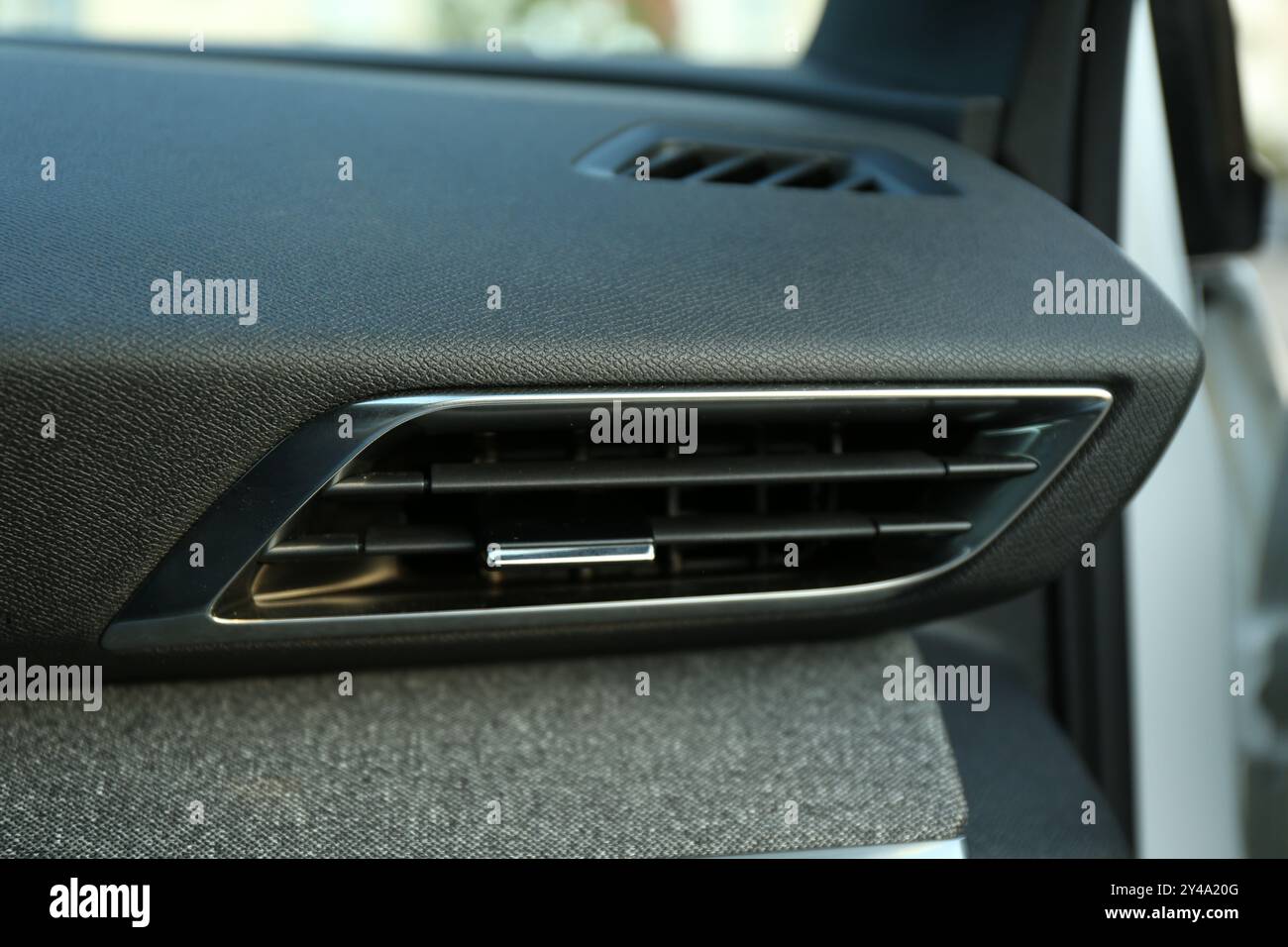 Modern air vent system inside of car, closeup Stock Photo - Alamy