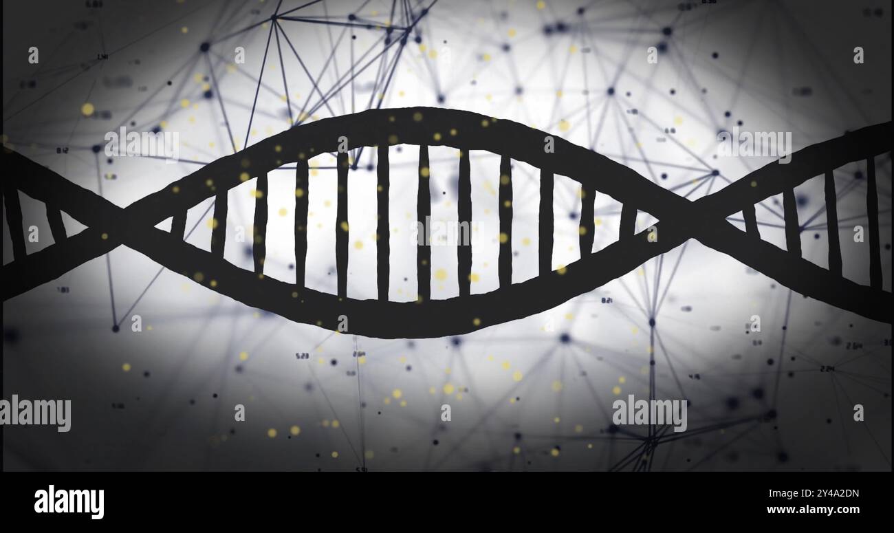 Dna strand network connections scientific hi-res stock photography and ...