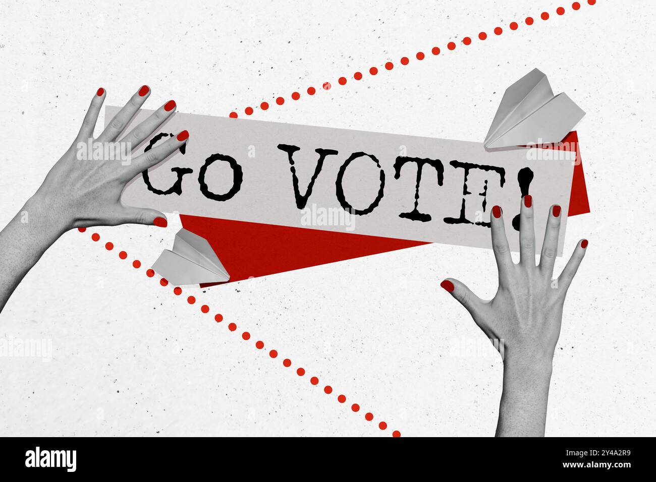 Composite trend artwork sketch image photo collage of sticky notes ...