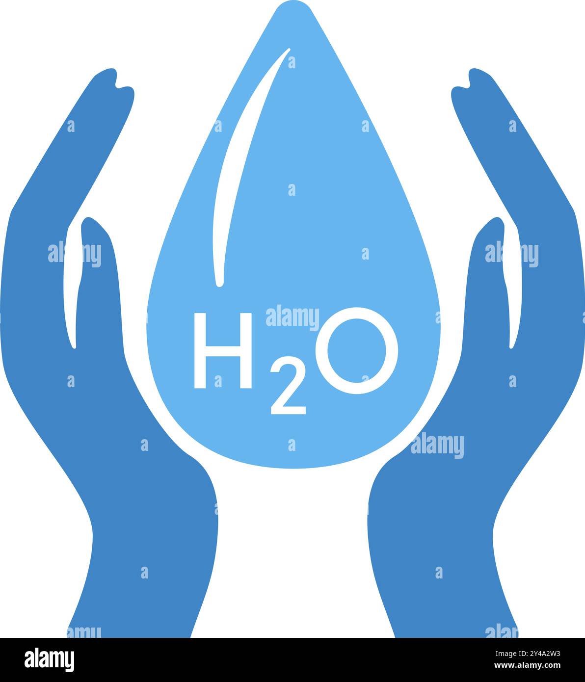 An illustration about saving water resources. The concept of water ...