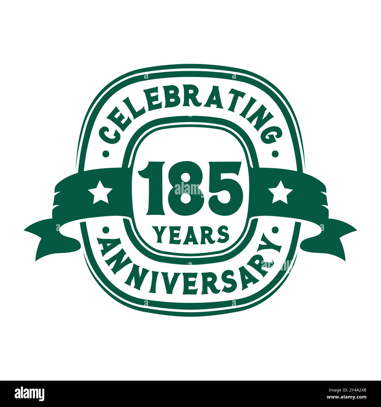 185th Anniversary Celebration Logo Design Template. 18th Anniversary ...