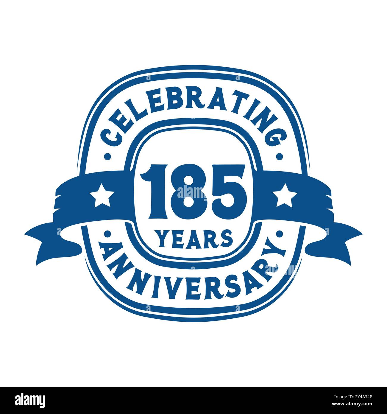 185th Anniversary Celebration Logo Design Template. 18th Anniversary ...