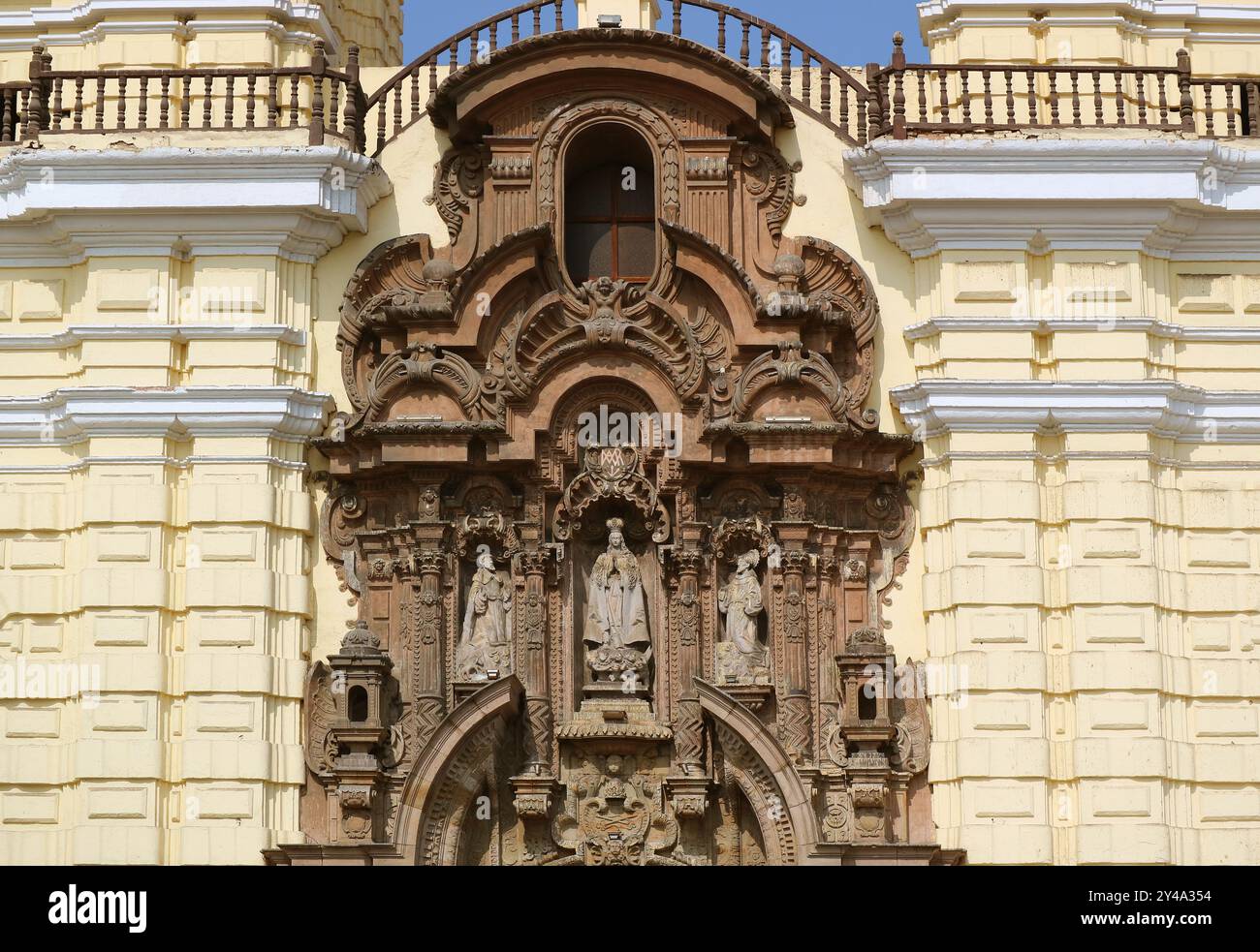 Gorgeous Main Porch of Basilica and Convent of San Francisco in the ...
