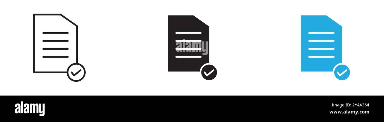 Paper check list with done stamp hi-res stock photography and images - Alamy