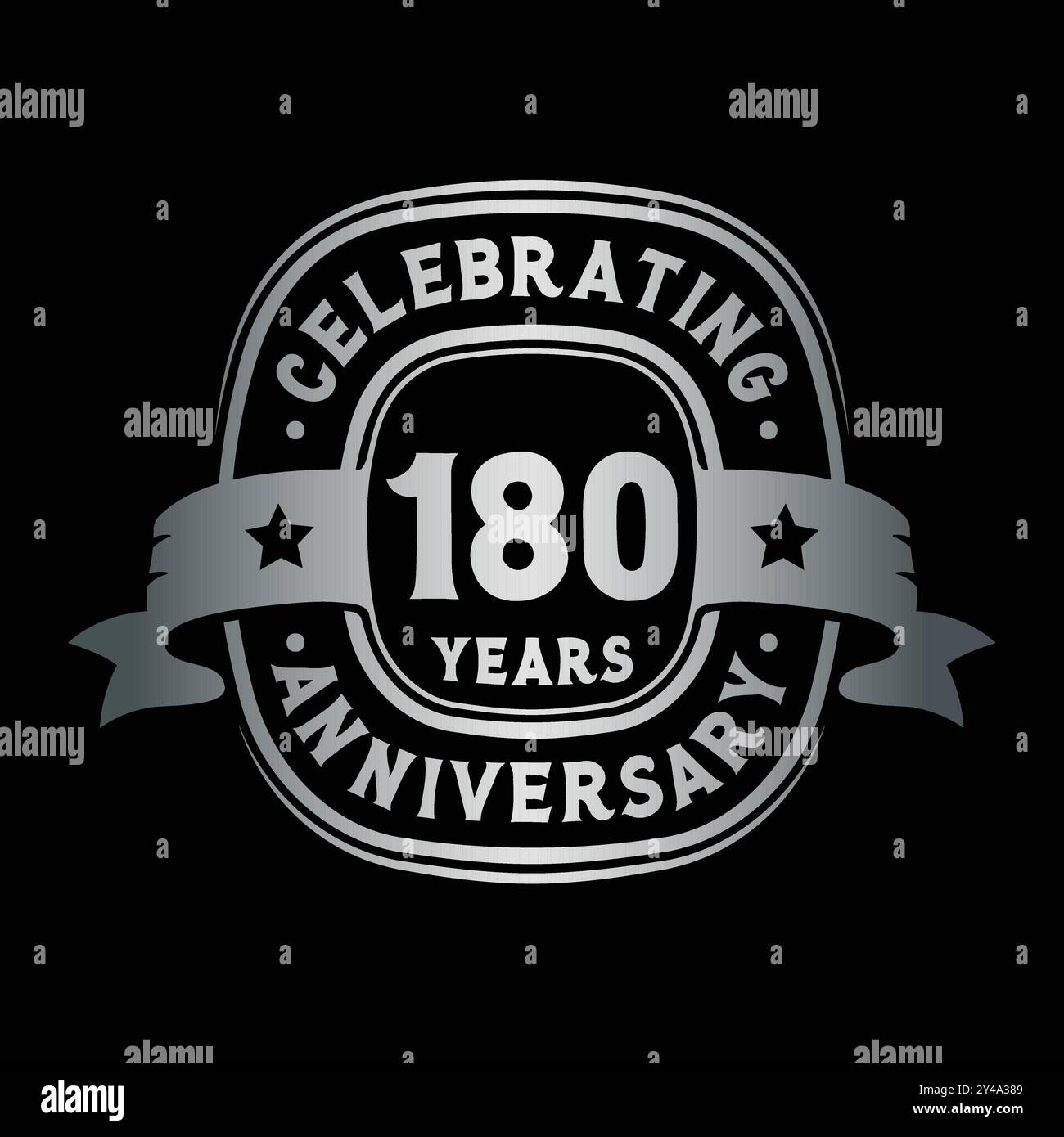 180th Anniversary Celebration Logo Design Template. 180th Anniversary ...