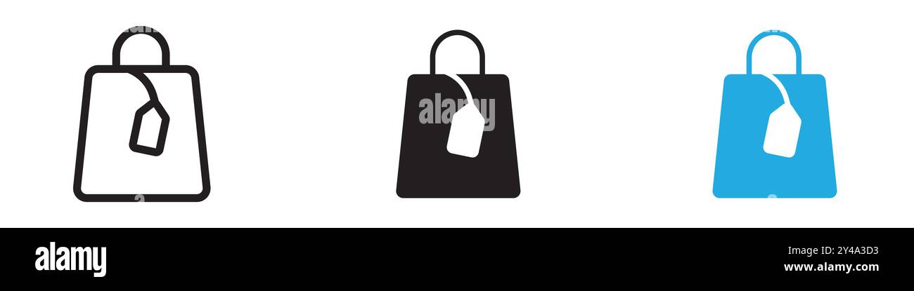 Bag Icon vector line logo mark or symbol set collection outline style ...