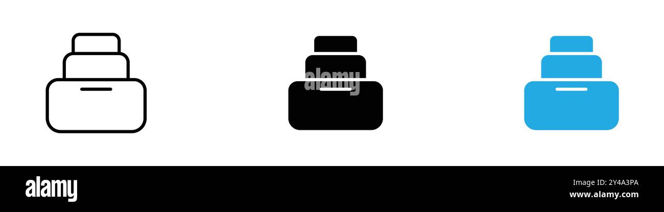 Collection Icon Vector Line Logo Mark Or Symbol Set Collection Outline Style Stock Vector Image