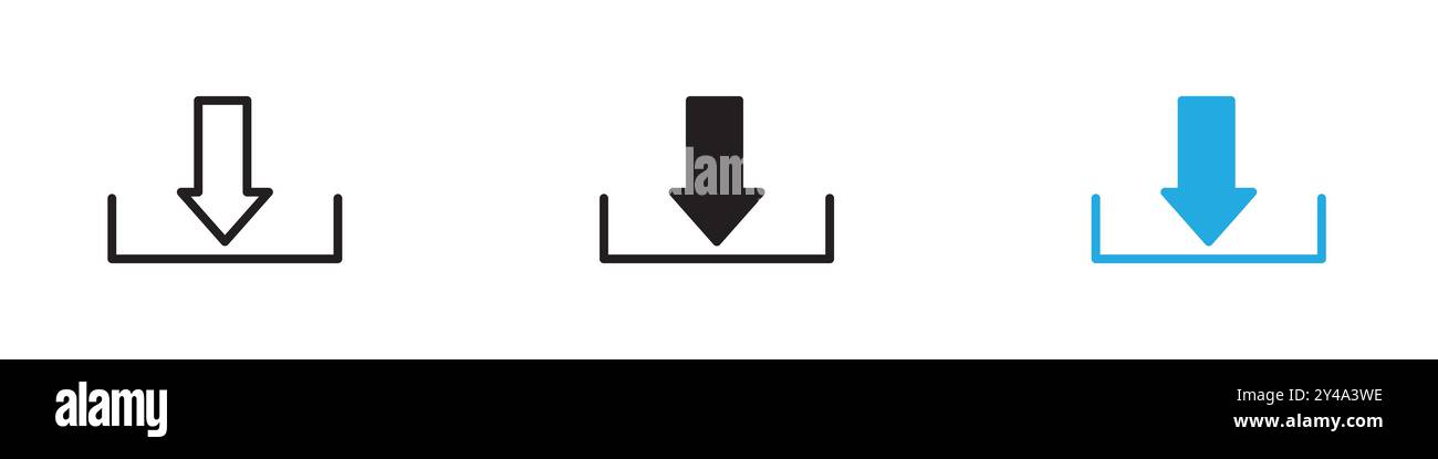 Download Icon Vector Line Logo Mark Or Symbol Set Collection Outline Style Stock Vector Image