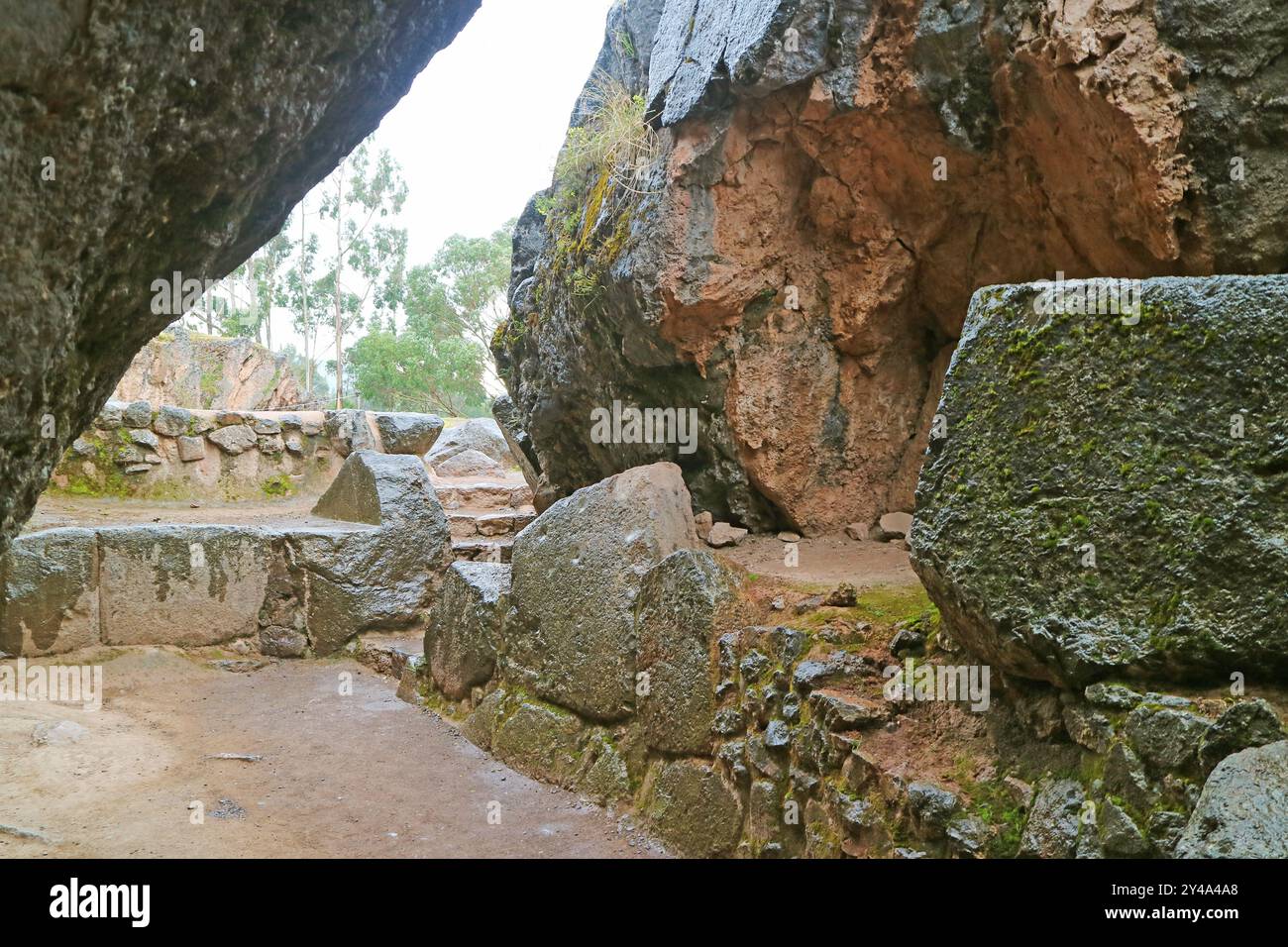 View from Inside the Cave of Q'enqo, Once Used for Sacrificial ...