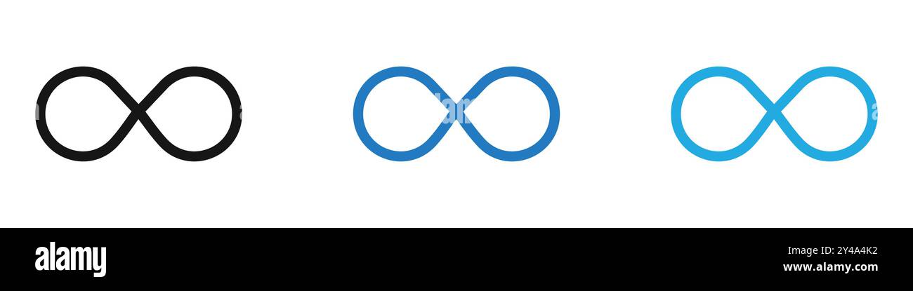 Infinite icon vector line logo mark or symbol set collection outline ...