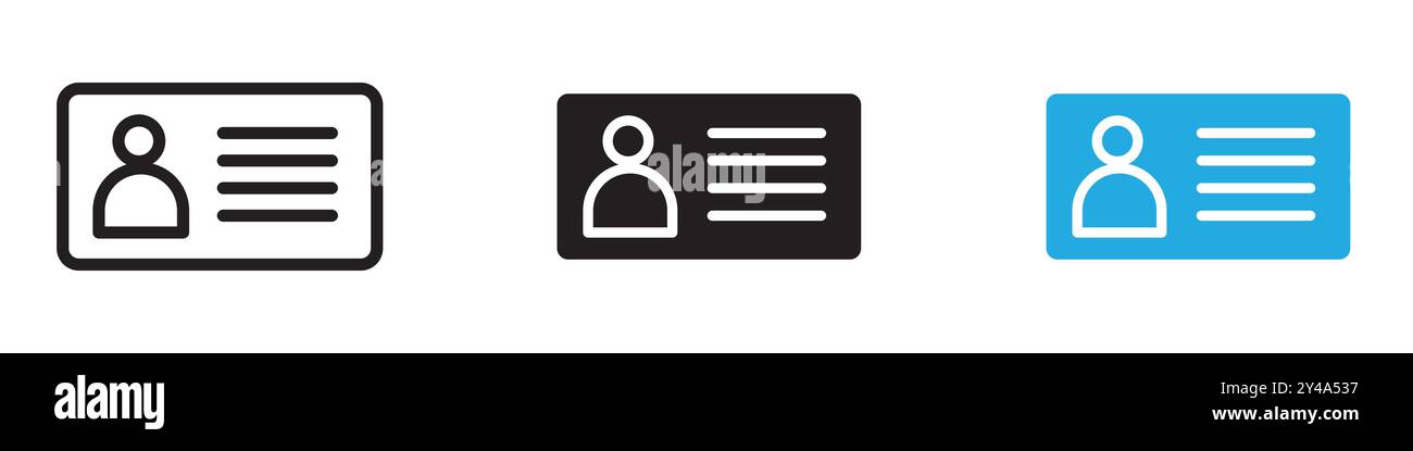 Personal documents icon vector line logo mark or symbol set collection ...