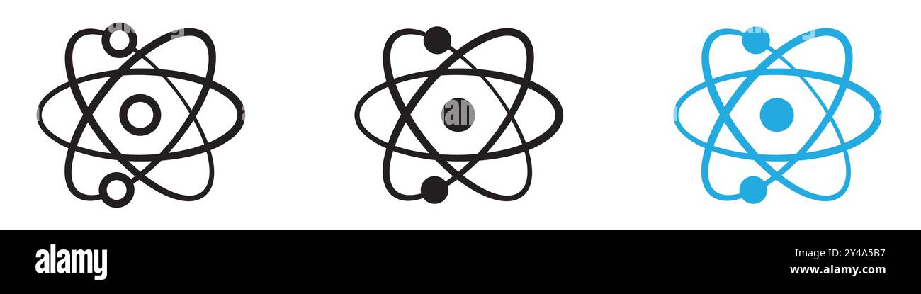 Science icon vector line logo mark or symbol set collection outline ...