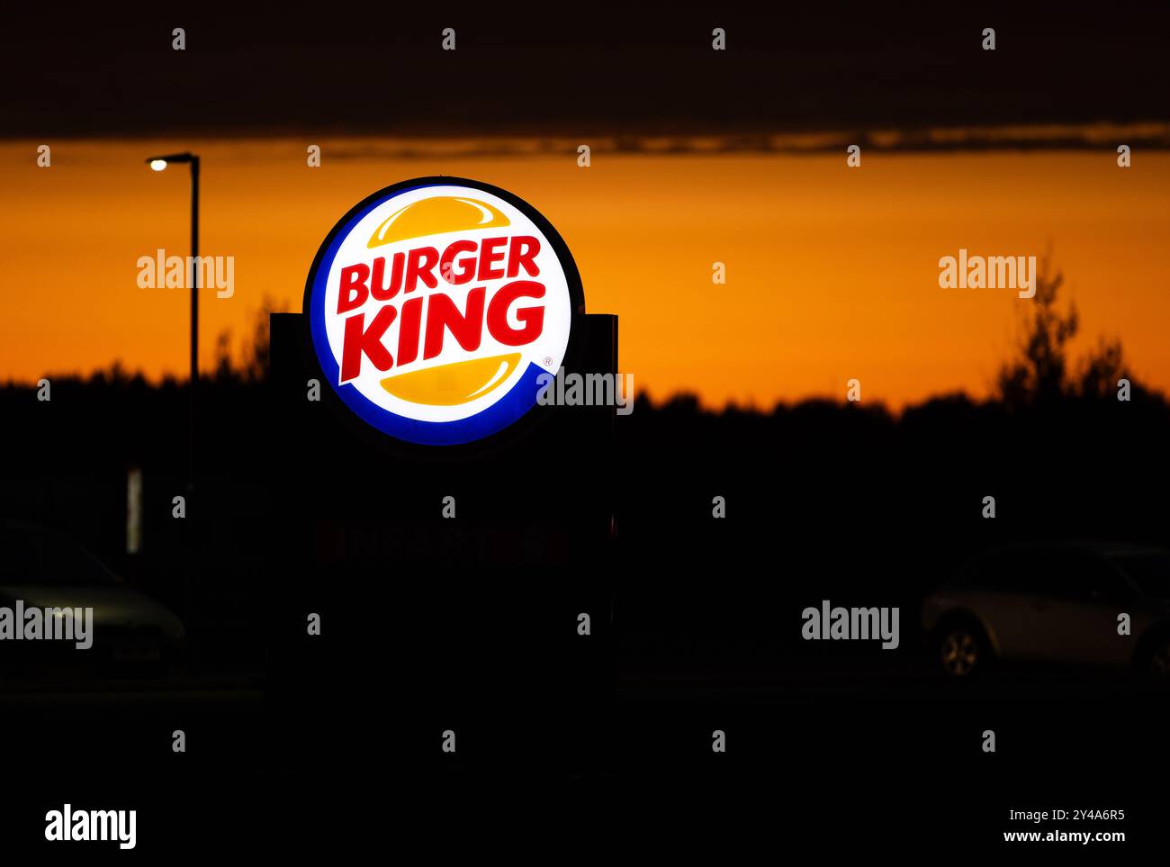 Signs and symbols, a Burger King restaurant. Burger King (BK) is an ...