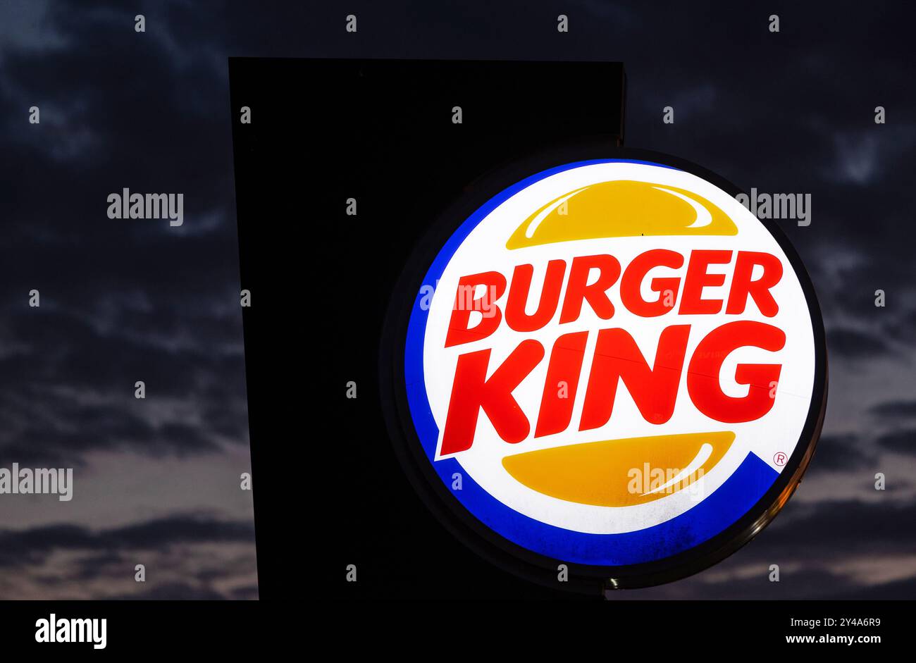 Signs and symbols, a Burger King restaurant. Burger King (BK) is an ...