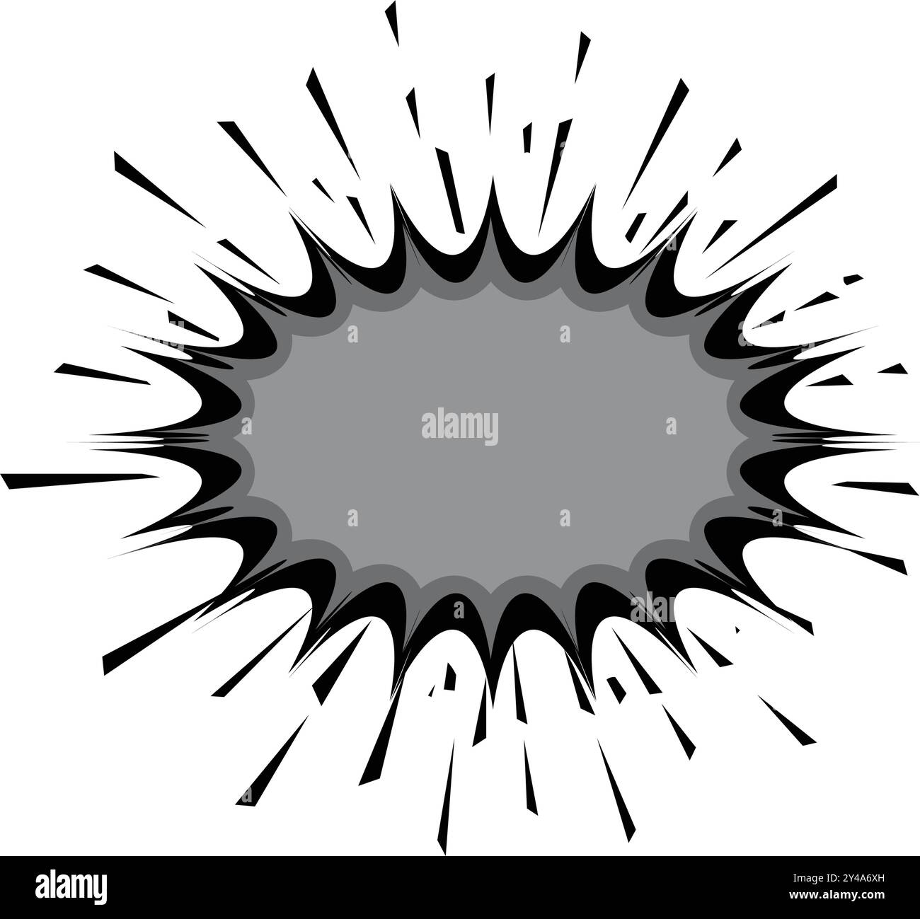 Explosion Pop art cartoon comic isolated. Vector illustration Stock ...