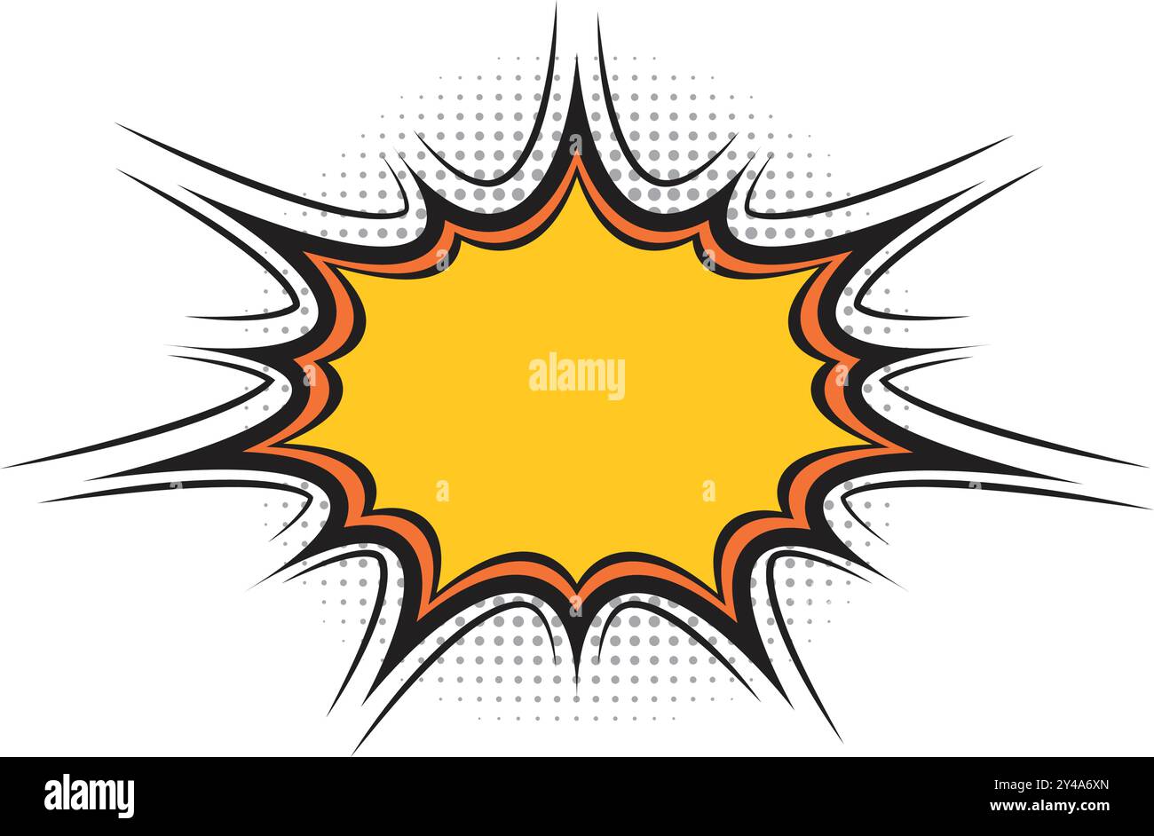 Explosion Pop art cartoon comic isolated. Vector illustration Stock ...