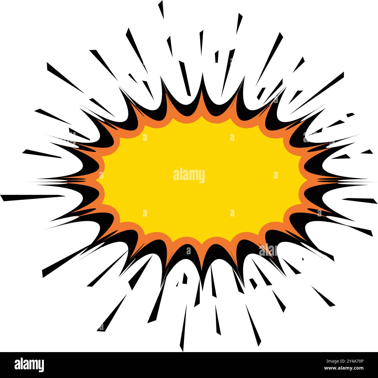 Explosion Pop art cartoon comic isolated. Vector illustration Stock ...