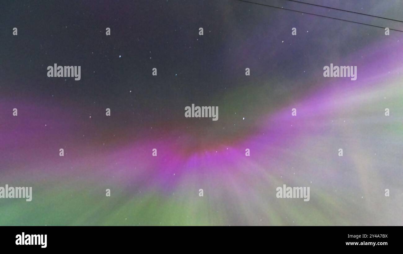 Edmonton, Canada. 16th Sep, 2024. The Aurora Borealis lit up the skies ...