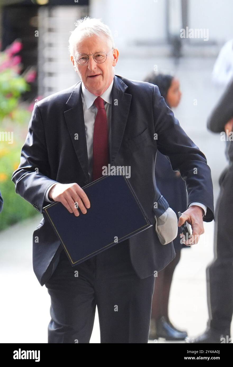 Northern Ireland Secretary Hilary Benn arriving in Downing street, in ...
