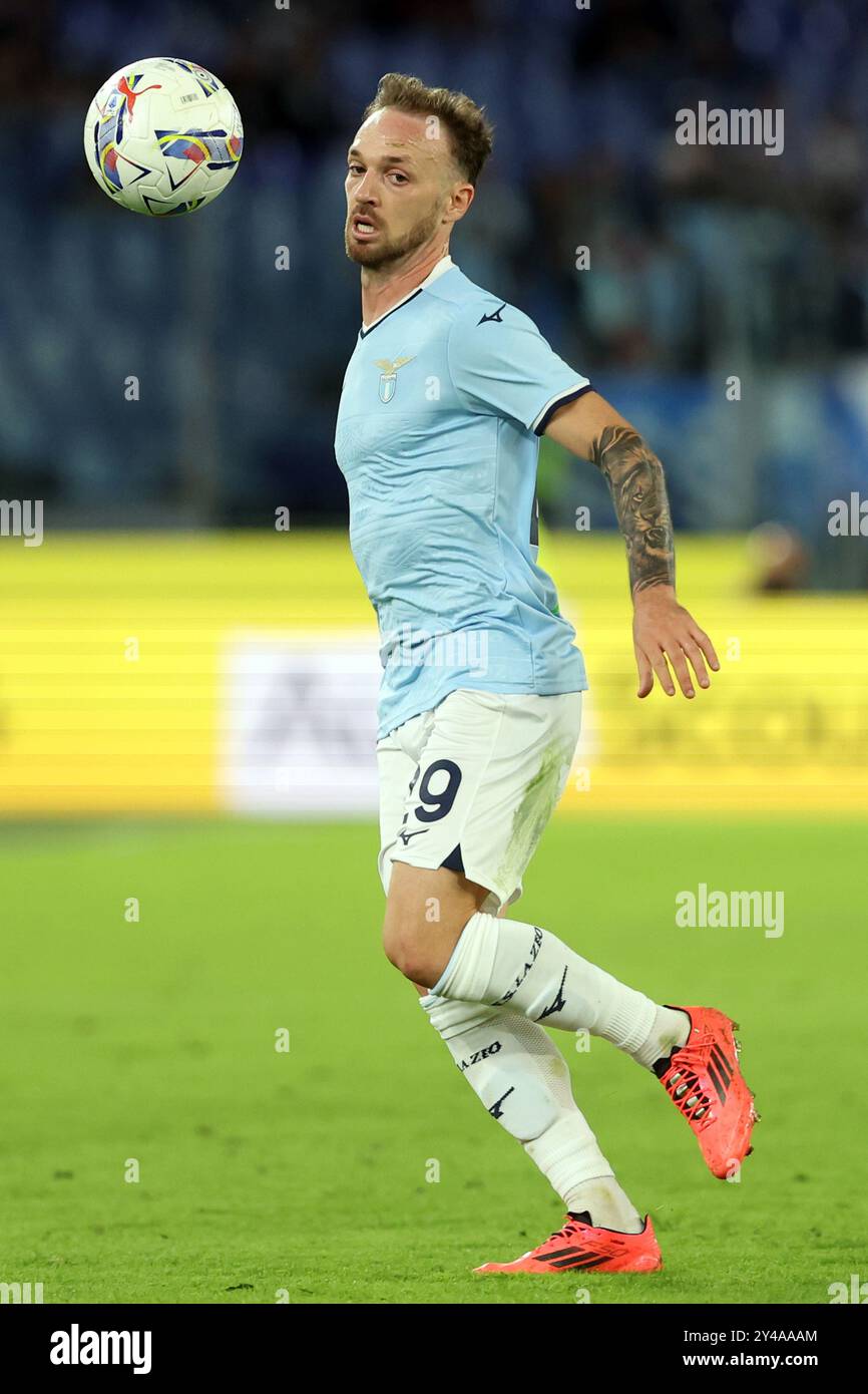 Rome, Italy 16.09.2024 : Manuel Lazzari of Lazio during Italian football championship Serie A ...