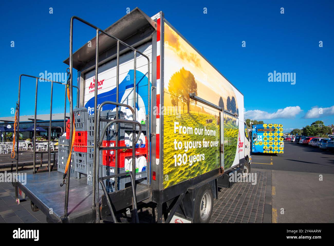 Anchor milk delivery truck hi-res stock photography and images - Alamy