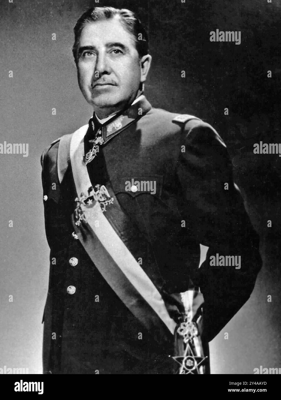 AUGUSTO PINOCHET (1915-2006) as dictator of Chile about 1974 Stock ...