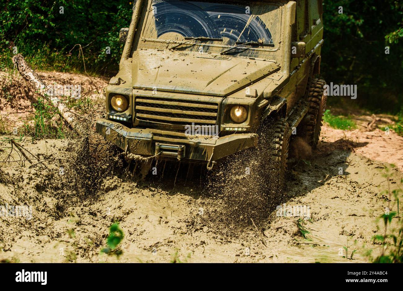 Mud and water splash in off-road racing. Best Off Road Vehicles. Travel ...