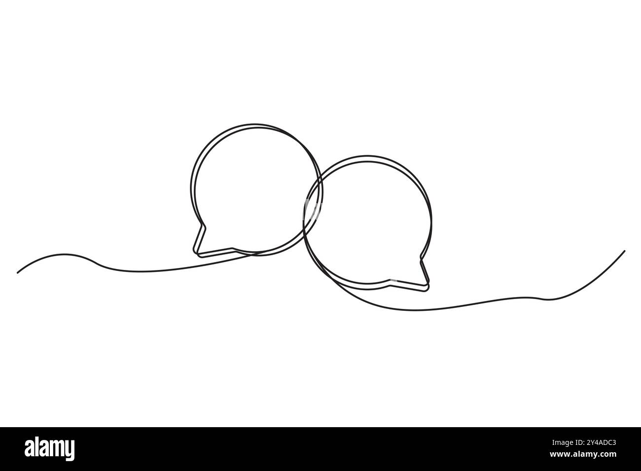 Line art communication hi-res stock photography and images - Alamy
