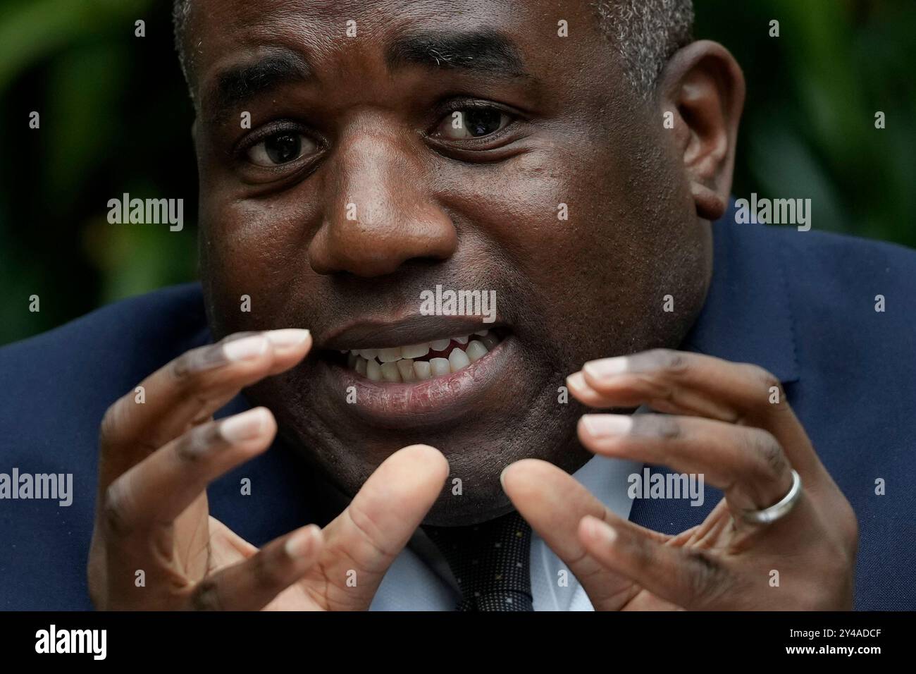 Foreign Secretary David Lammy gives a speech about tackling the climate ...