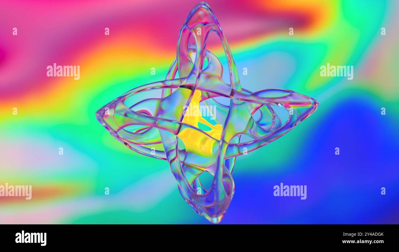 3D illustration. radiance of the energy astral system of merkabah Stock ...