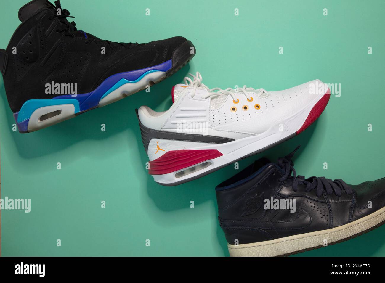 a beautiful shot of the Nike Air Jordan's 1, Air Jordans Retro 6 Aqua ...