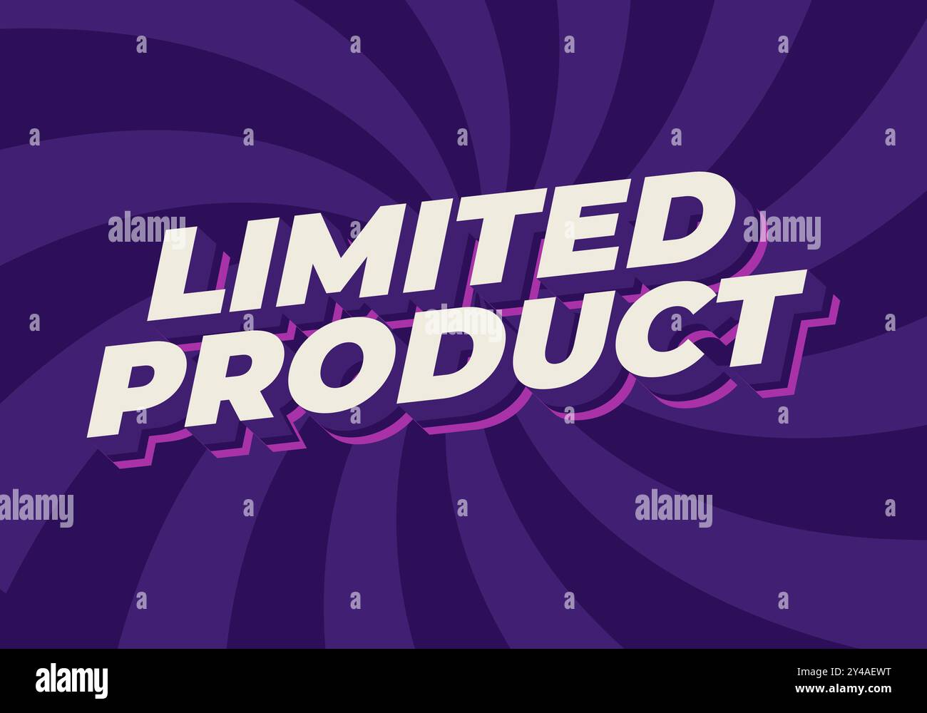 Limited product. Text effect design in 3D style in modern colors Stock ...