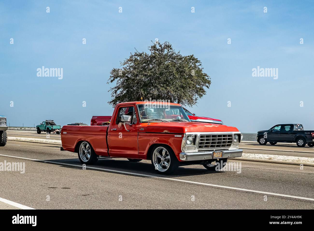 Gulfport, MS - October 04, 2023: Wide angle front corner view of a 1978 ...