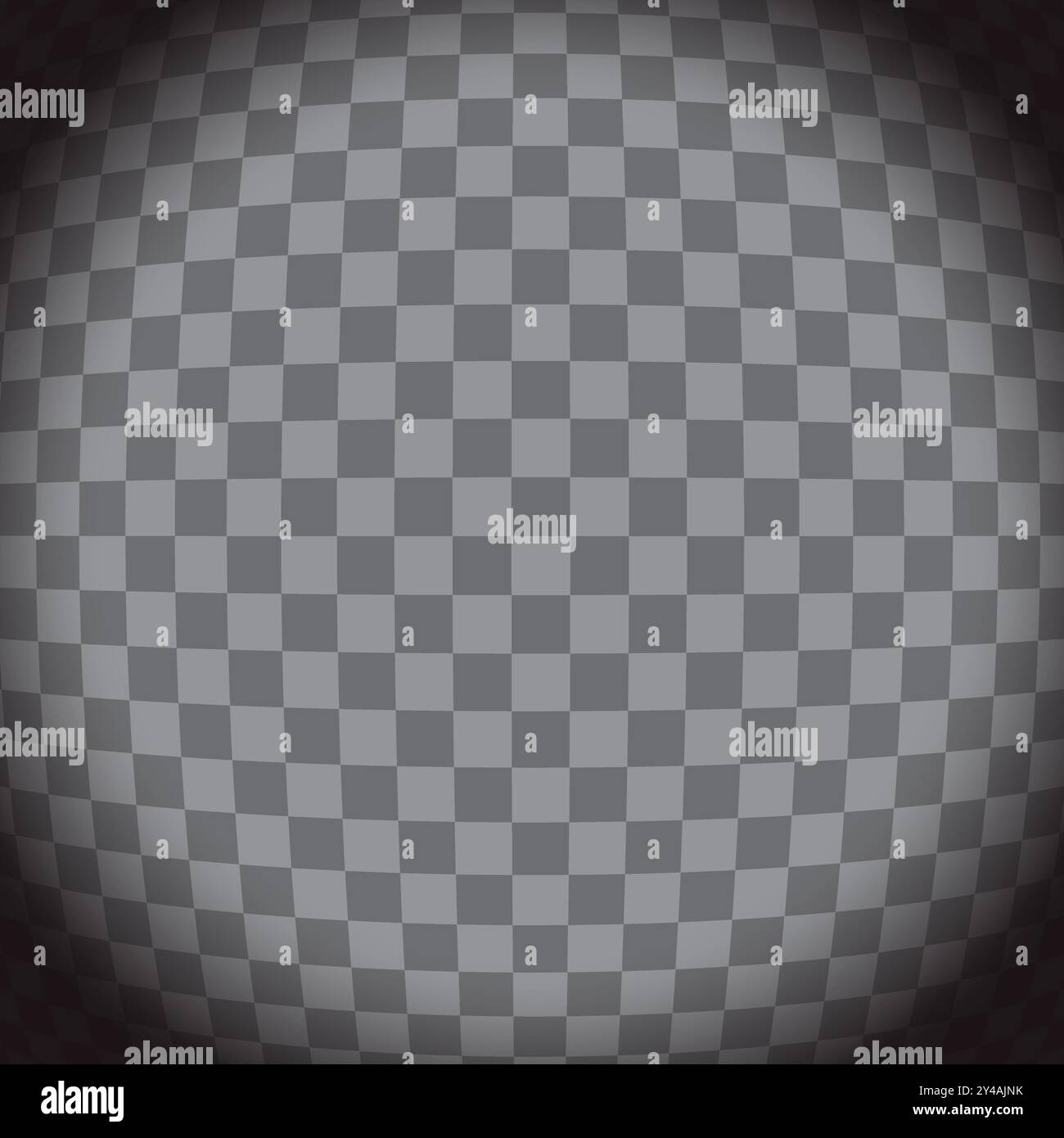 Transparent checkered circle. Dark gradient shadow. Vector overlay ...