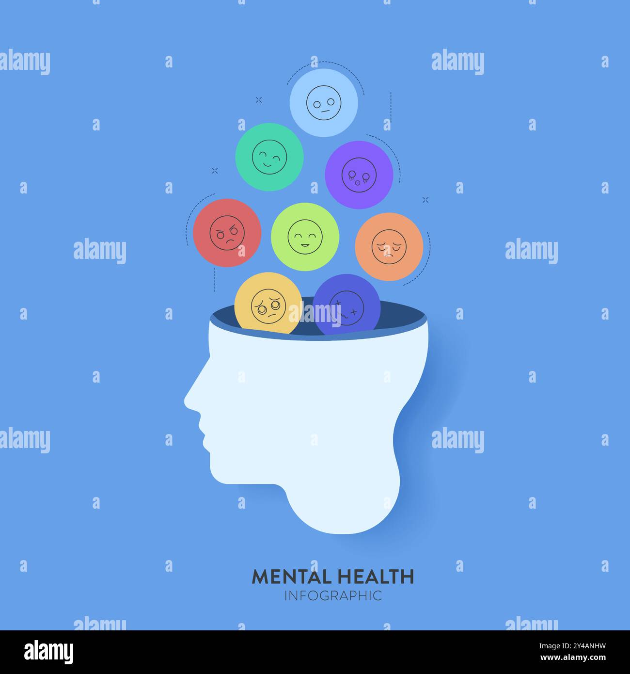 Mental Health infographic diagram chart illustration banner ...