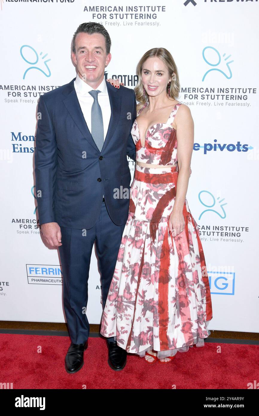 Will Blodgett, Emily Blunt at arrivals for The American Institute for ...