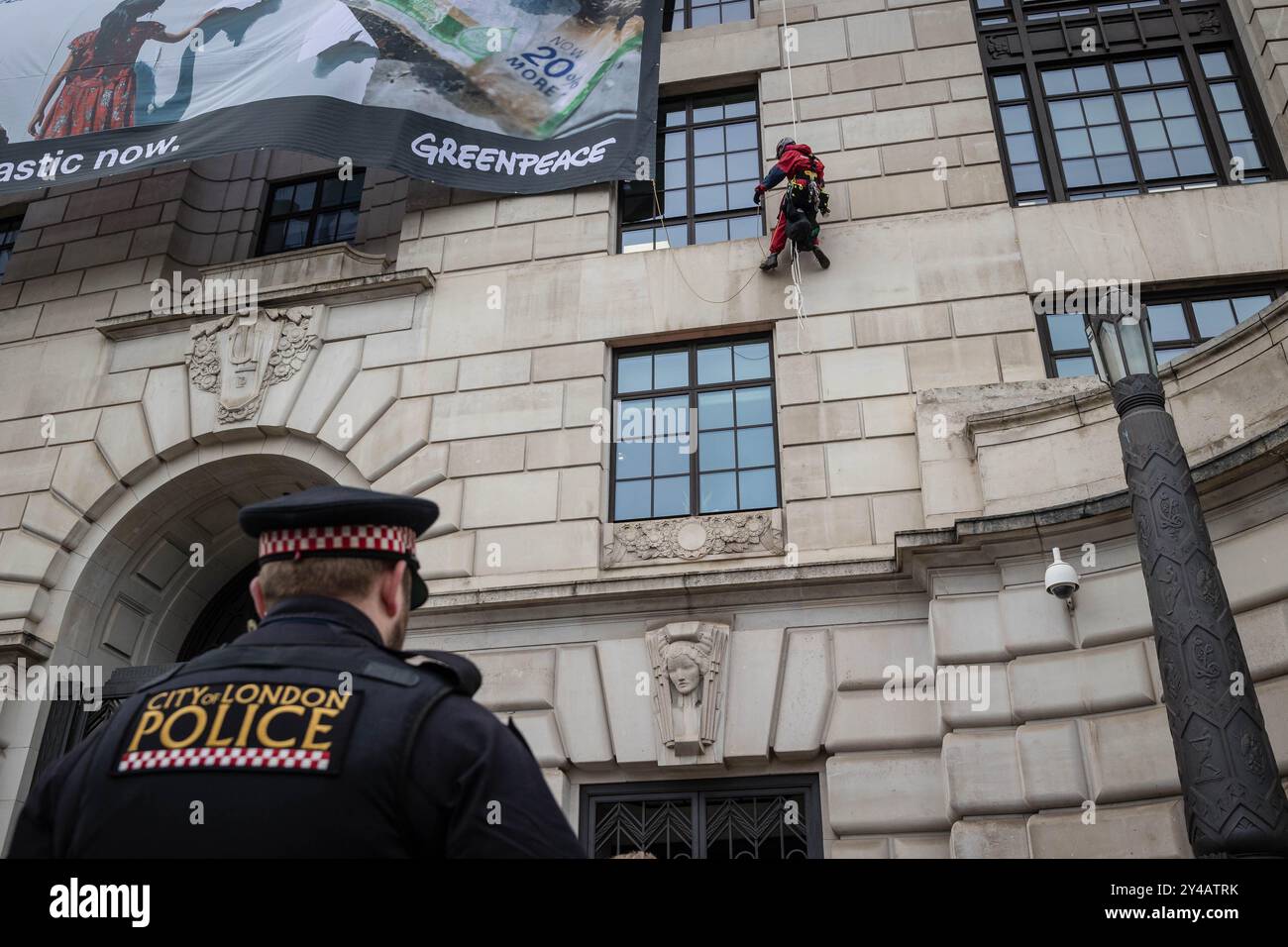 Greenpeace protest at Unilever HQ in London over plastic waste ...
