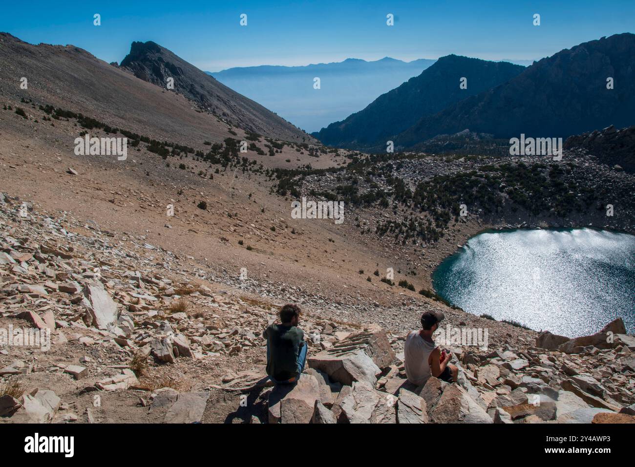 The trail to Kearsarge Pass is a difficult one, taking hikers along a ...