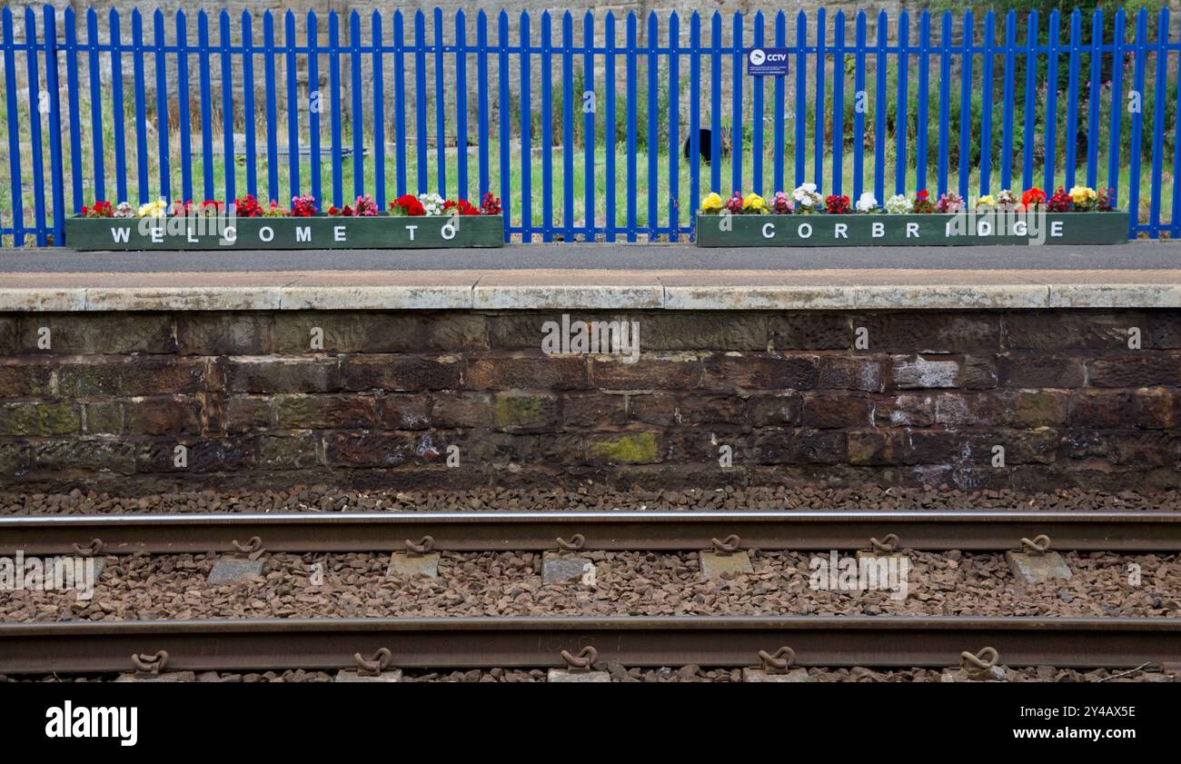 Corbridge Railway Station in Northumberland Stock Photo - Alamy