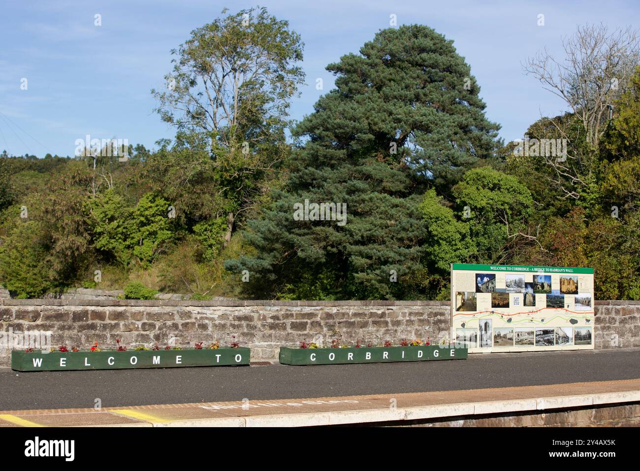 Corbridge Railway Station in Northumberland Stock Photo - Alamy