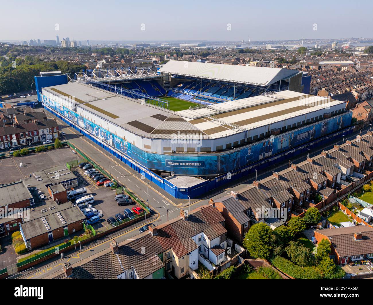 Goodison park stadium aerial hi-res stock photography and images - Alamy