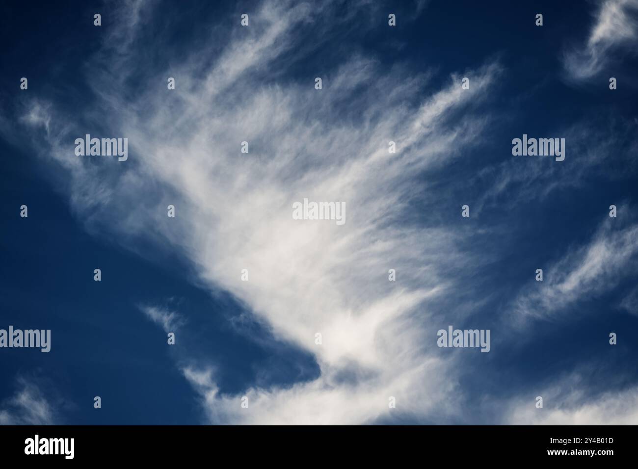 Beautiful dramatic sky with white clouds Stock Photo - Alamy