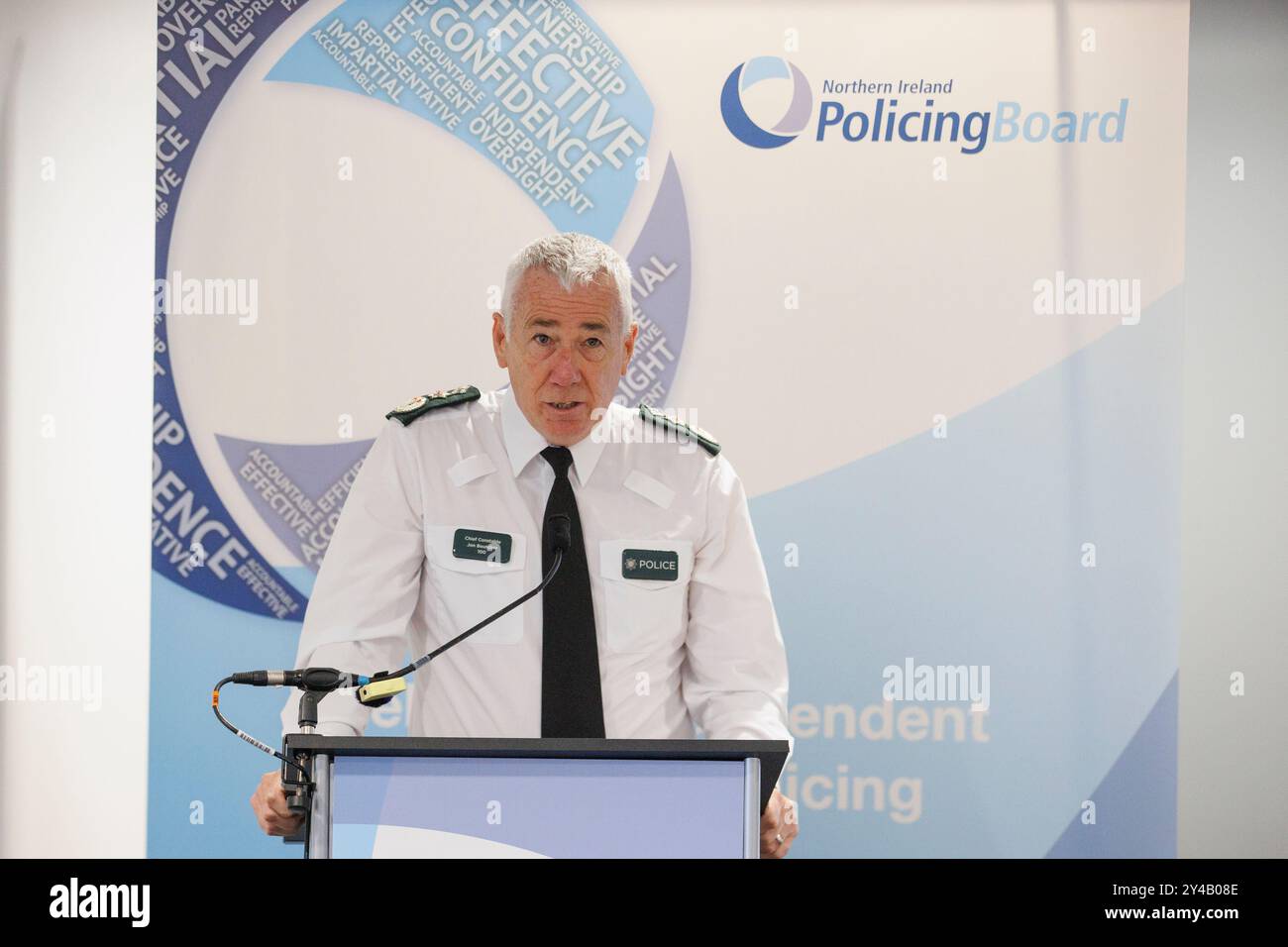 Police Service of Northern Ireland Chief Constable Jon Boutcher during ...