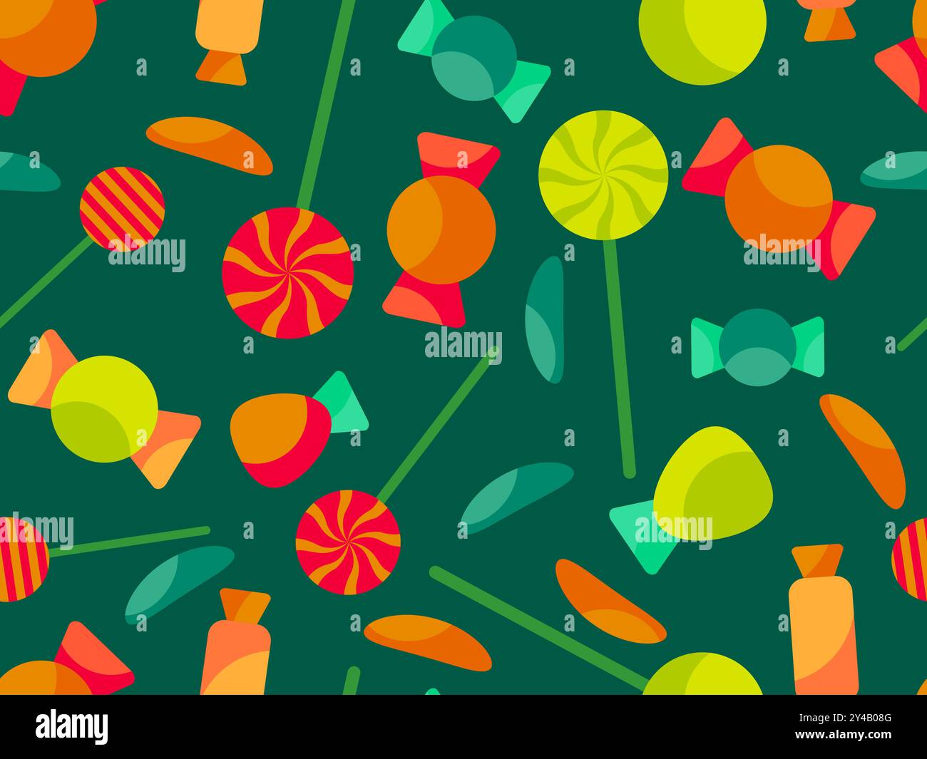 Candies in wrappers seamless Stock Vector Images - Alamy