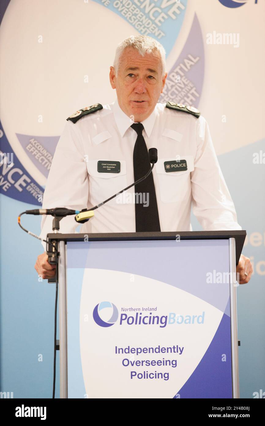 Police Service of Northern Ireland Chief Constable Jon Boutcher during ...