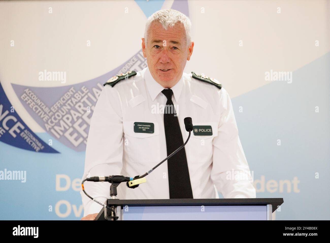 Police Service of Northern Ireland Chief Constable Jon Boutcher during ...